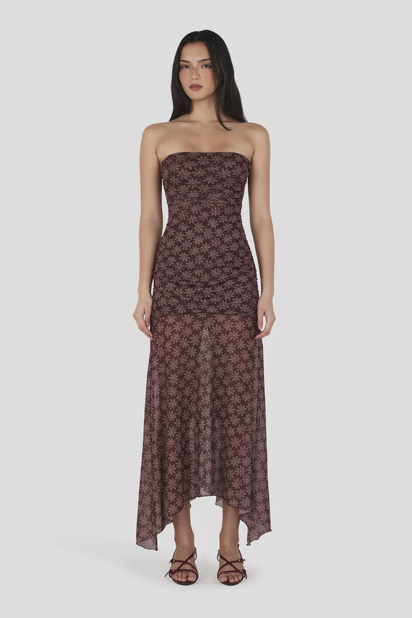 Zella Midi Dress Daisy Dot Cherry – A R G E N T I N A